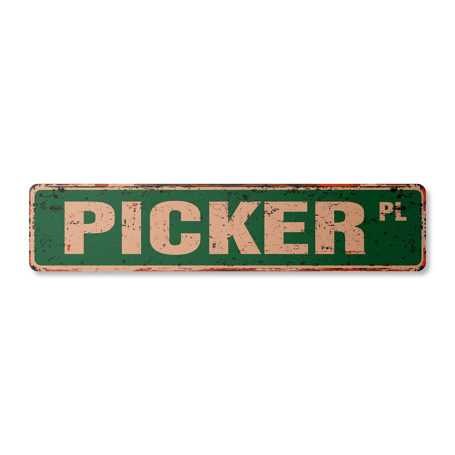 PICKER Vintage Plastic Street Sign treasures junk picking old vintage ...