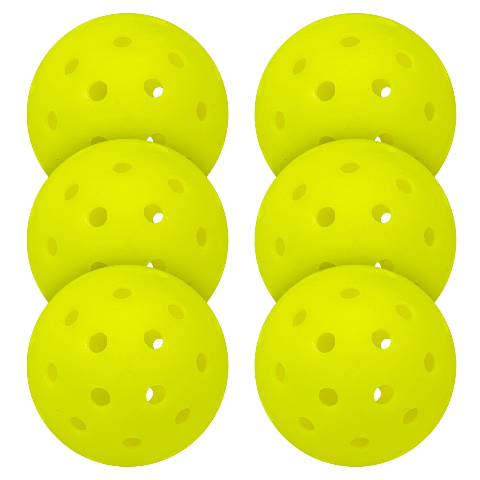 Outdoor Pickleballs - Official Size & Weight, Crack-Resistant, 40 Hole ...