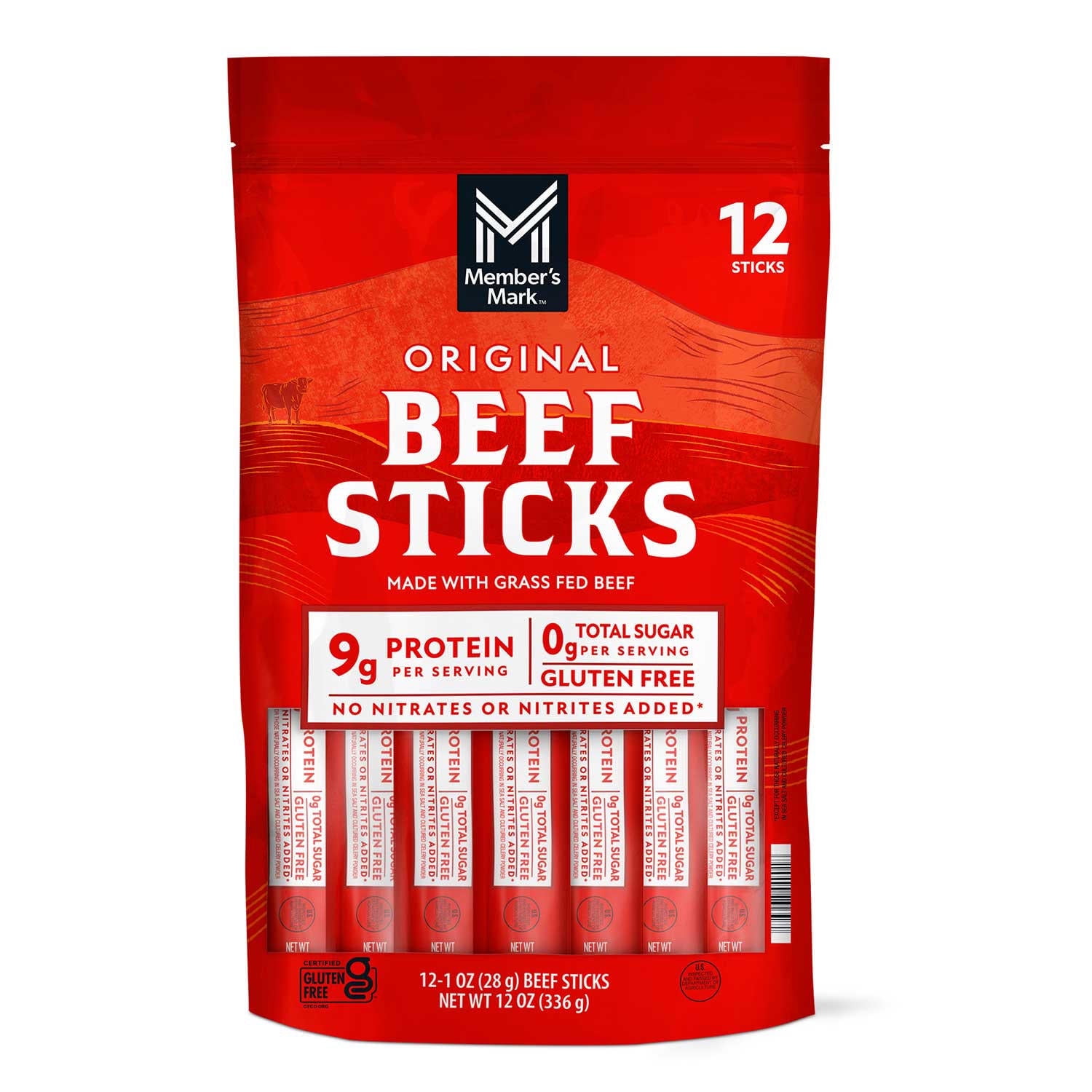 PICKN BUY Original Grassfed Beef Snack Sticks 1 oz., 18 pk. - Walmart.com