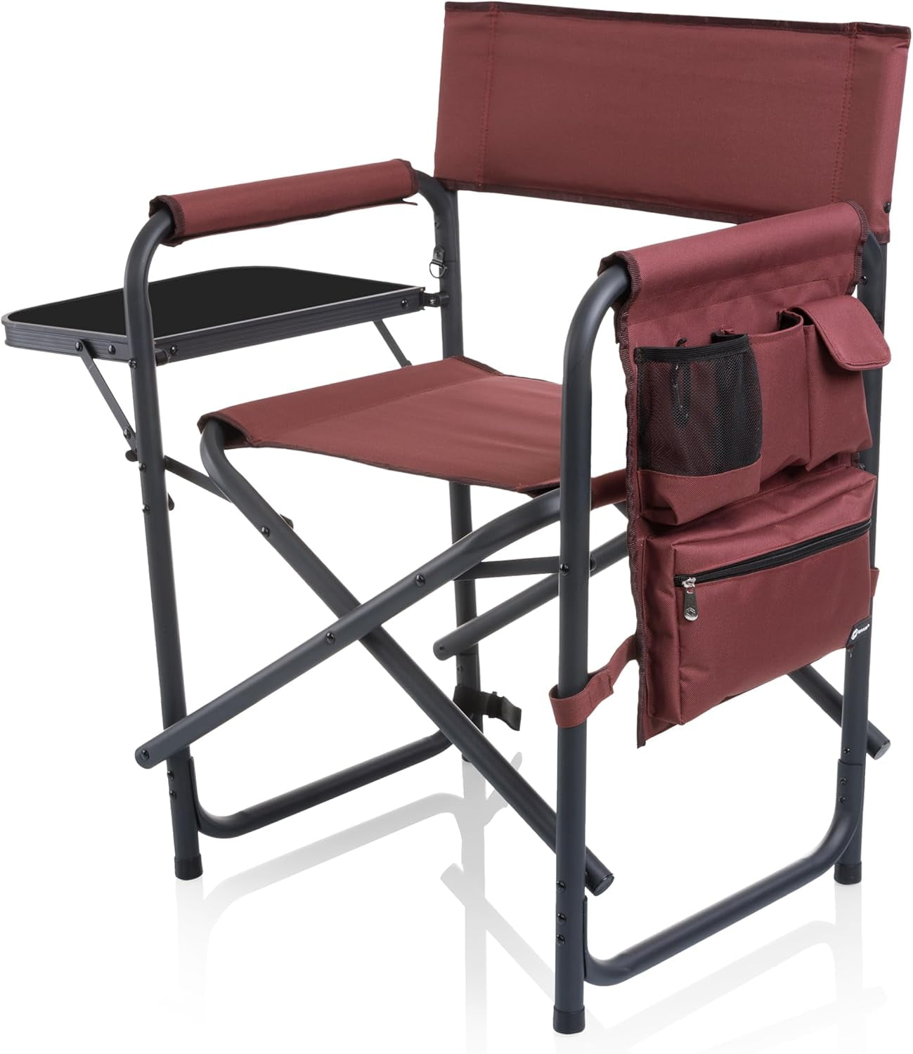 PICNIC TIME Sports Chair with Side Table, Beach Chair, Camp Chair for ...
