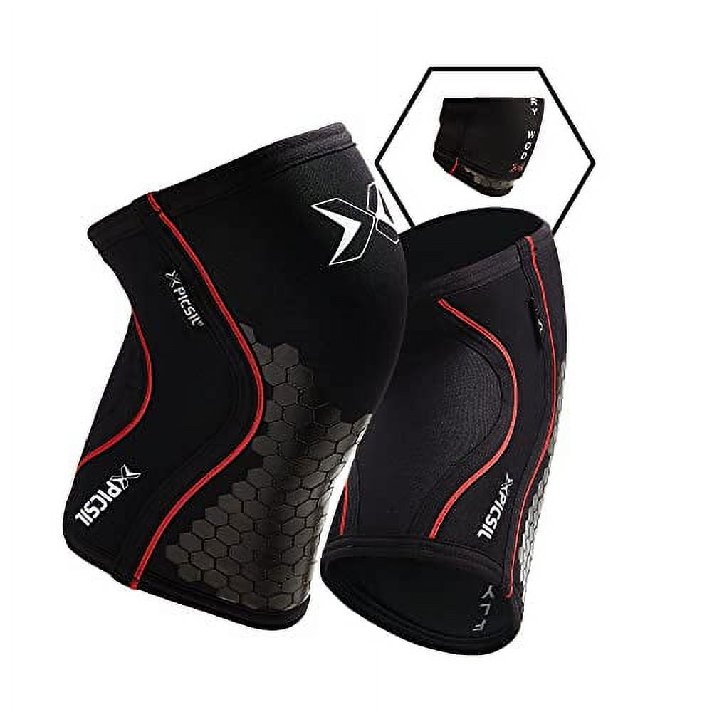 PICSIL Hex Protective Knee Pads, Neoprene Knee Pads, Stretchable Black ...