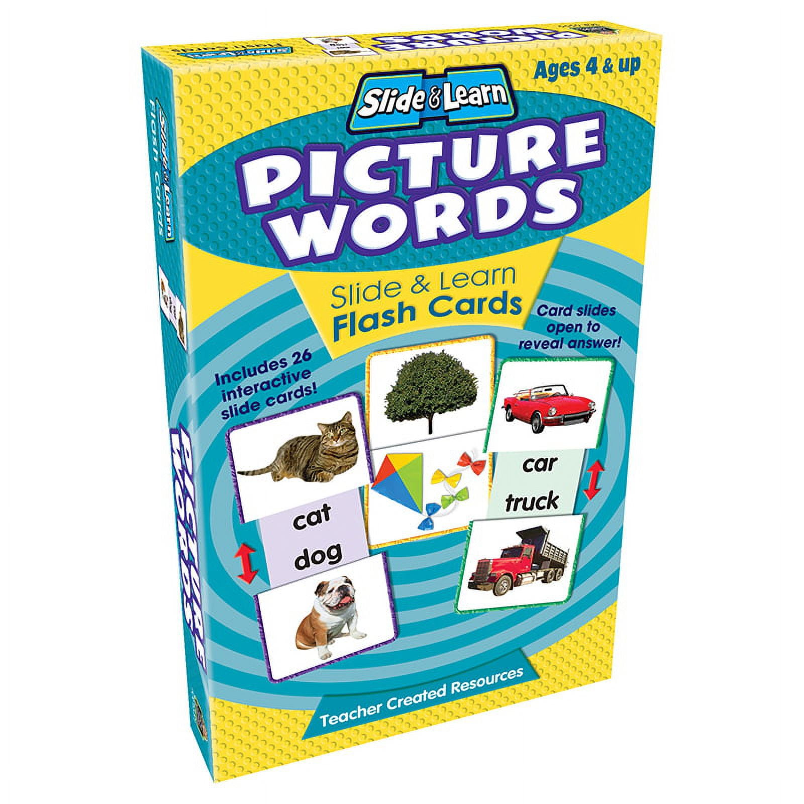 Teacher Created Resources 6555 Picture Words Slide and Learn Flash ...
