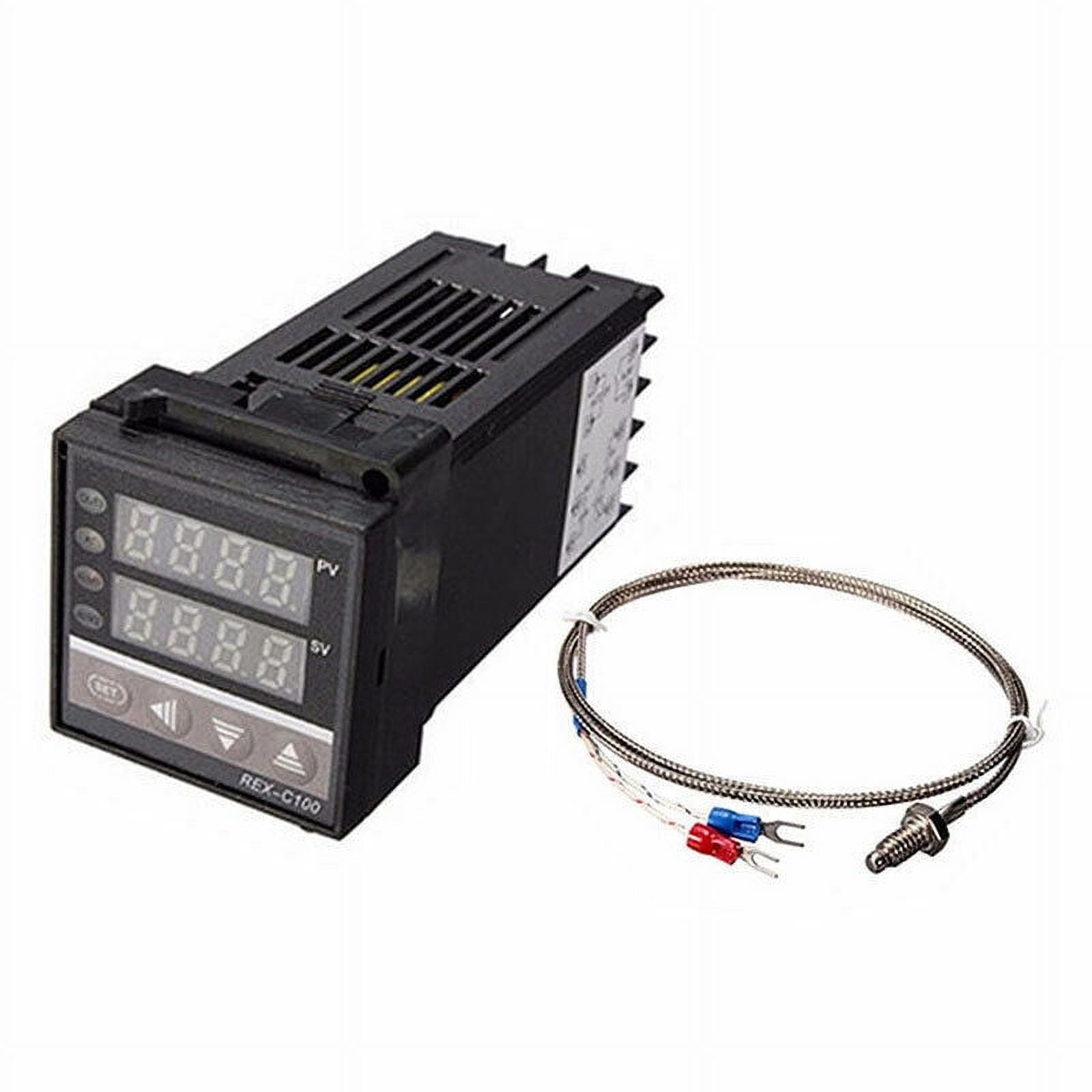 PID REX-C100 Temperature Controller SSR 40DA K Thermocouple Heat Sink Kit USA - Walmart.com