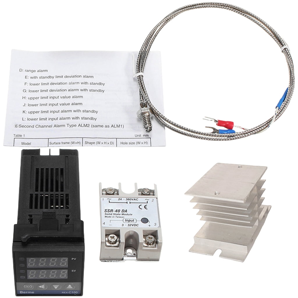 PID Temperature Controller 220V 400 Degree Digital thermostat Output ...