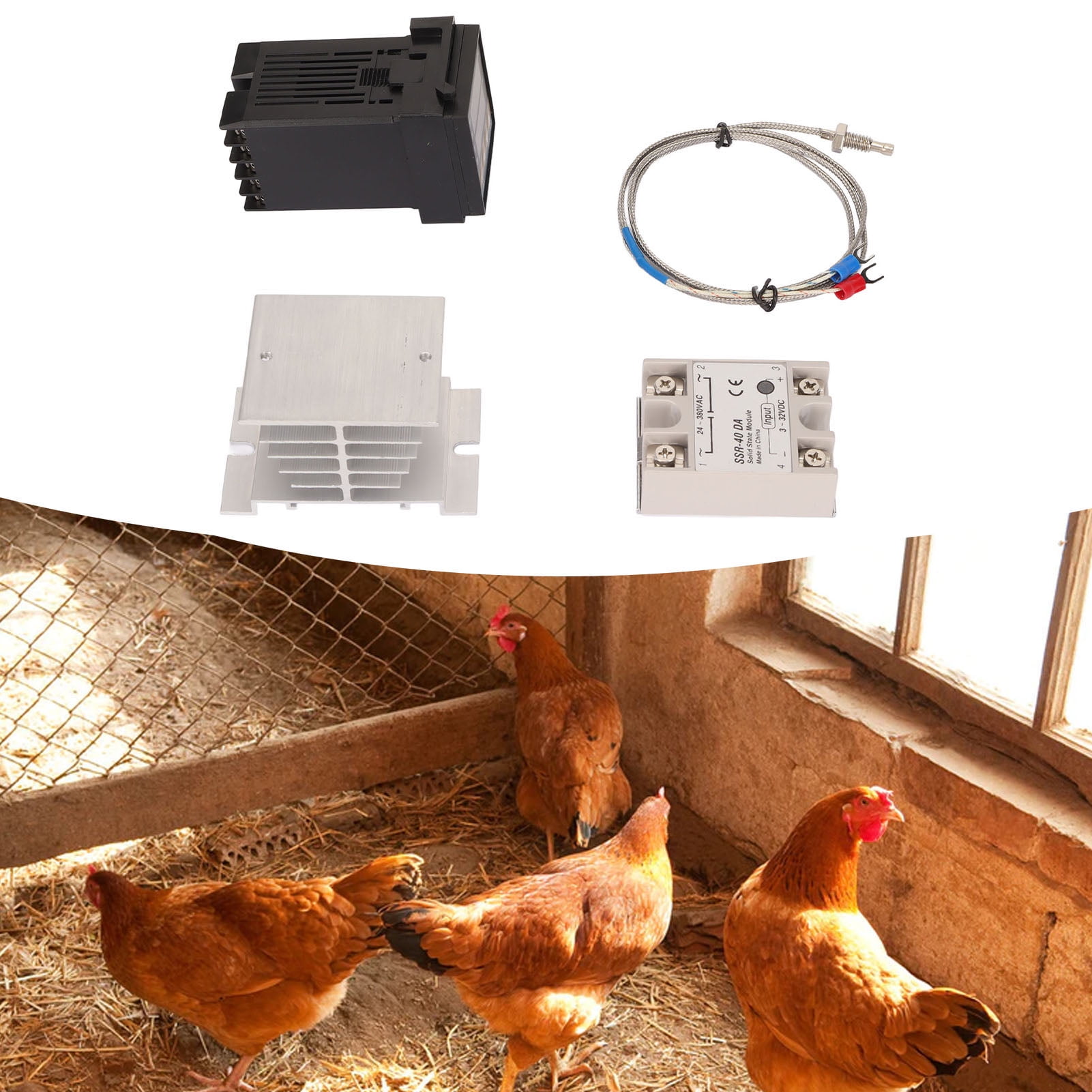 PID Thermostat, Intelligent 100V-240V Temperature Controller Fast ...