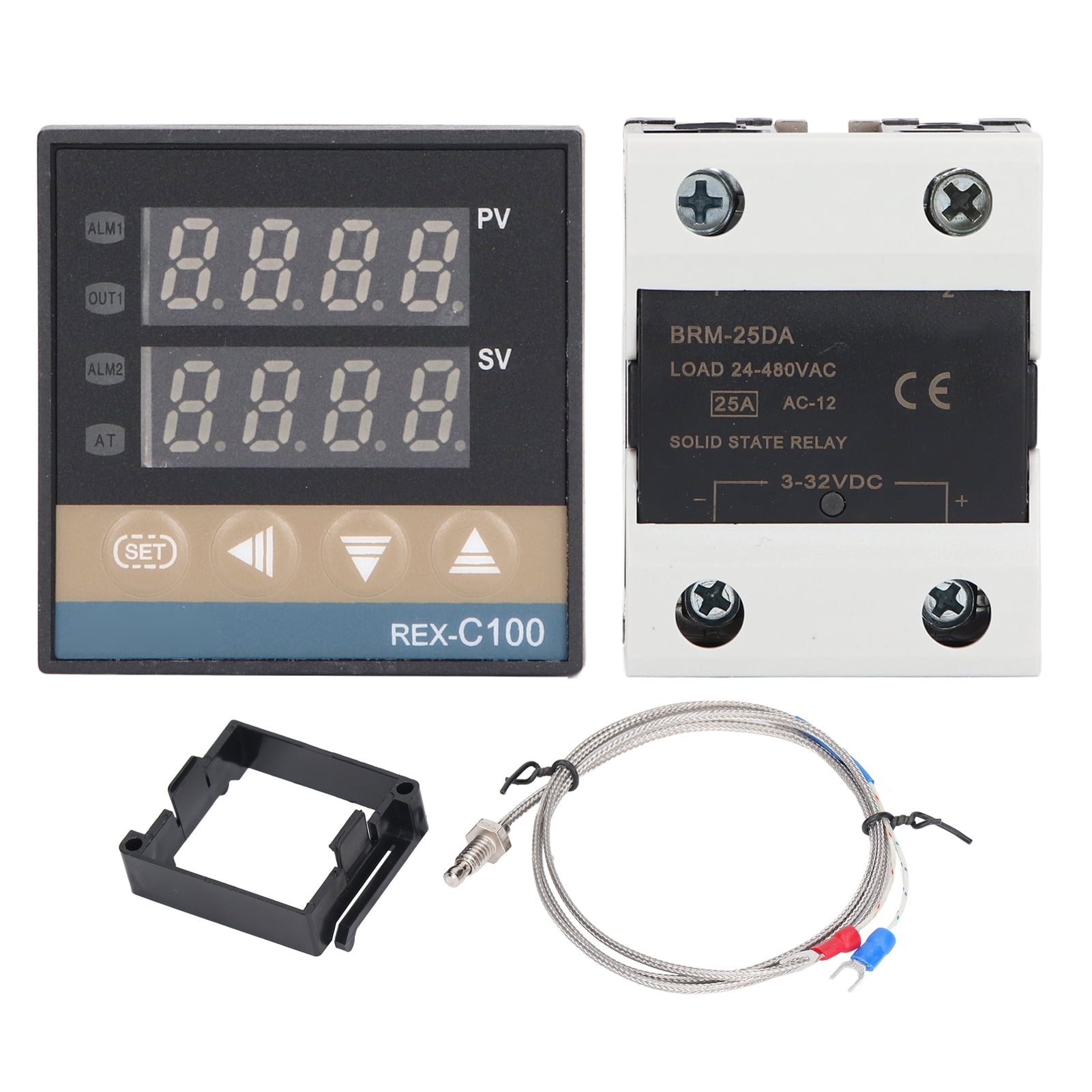 PID Thermostat Temperature Controller, 0-400°C Temperature Control with Relay, Thermocouple ...
