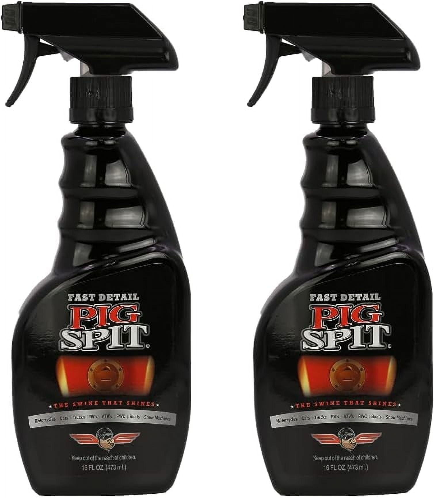 PIG SPIT Fast Detail for Use on Motorcycles, Cars, Trucks, RVs, Boats ...