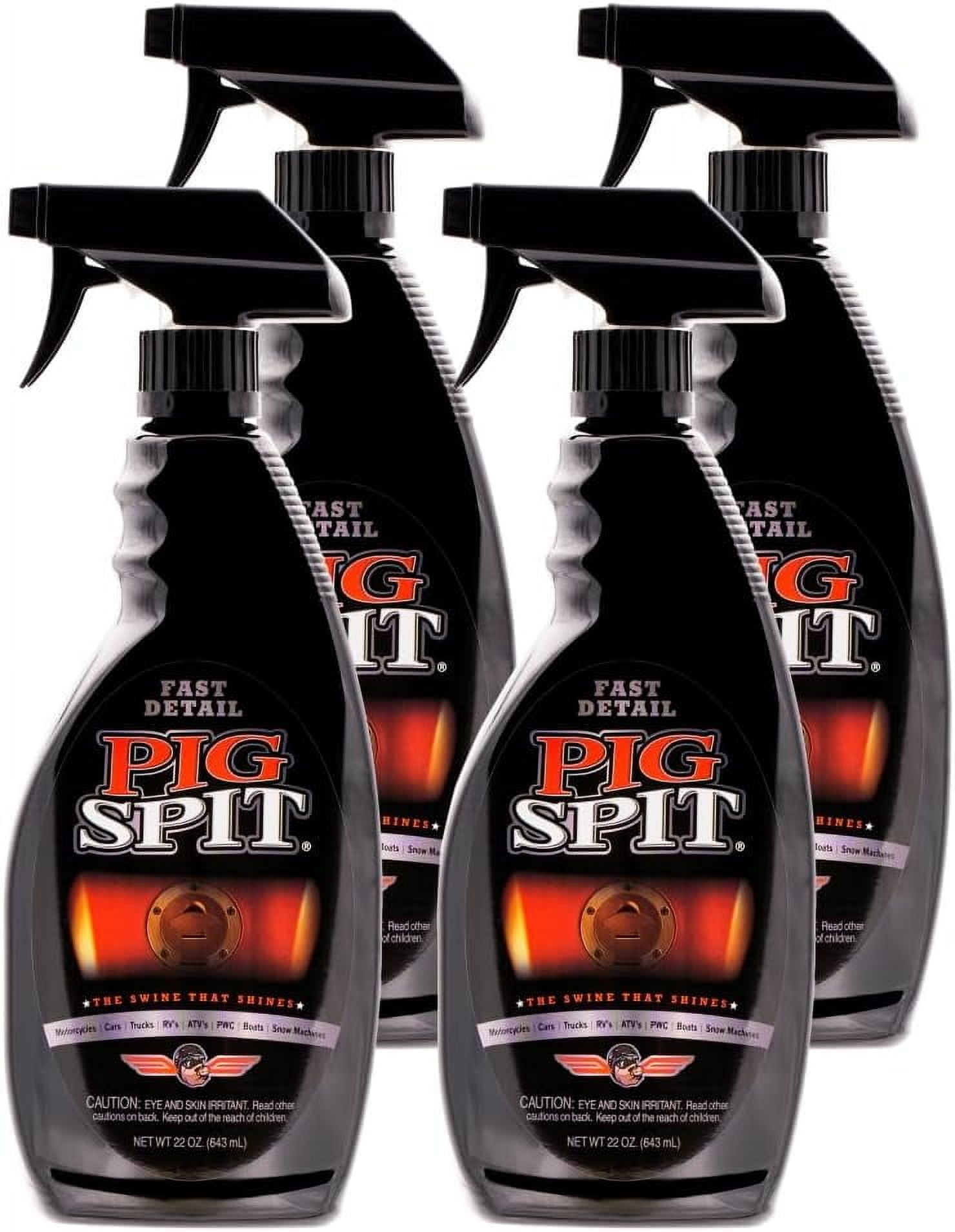 PIG SPIT Fast Detail for Use on Motorcycles, Cars, Trucks, RVs, Boats ...