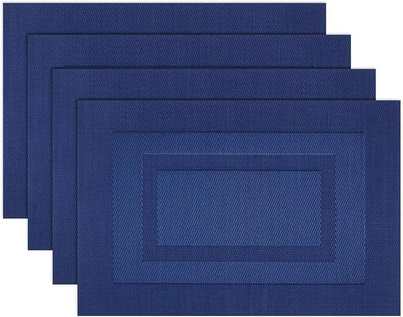 PIGCHCY Placemats,Washable Vinyl Woven Table Mats,Elegant Placemats for ...