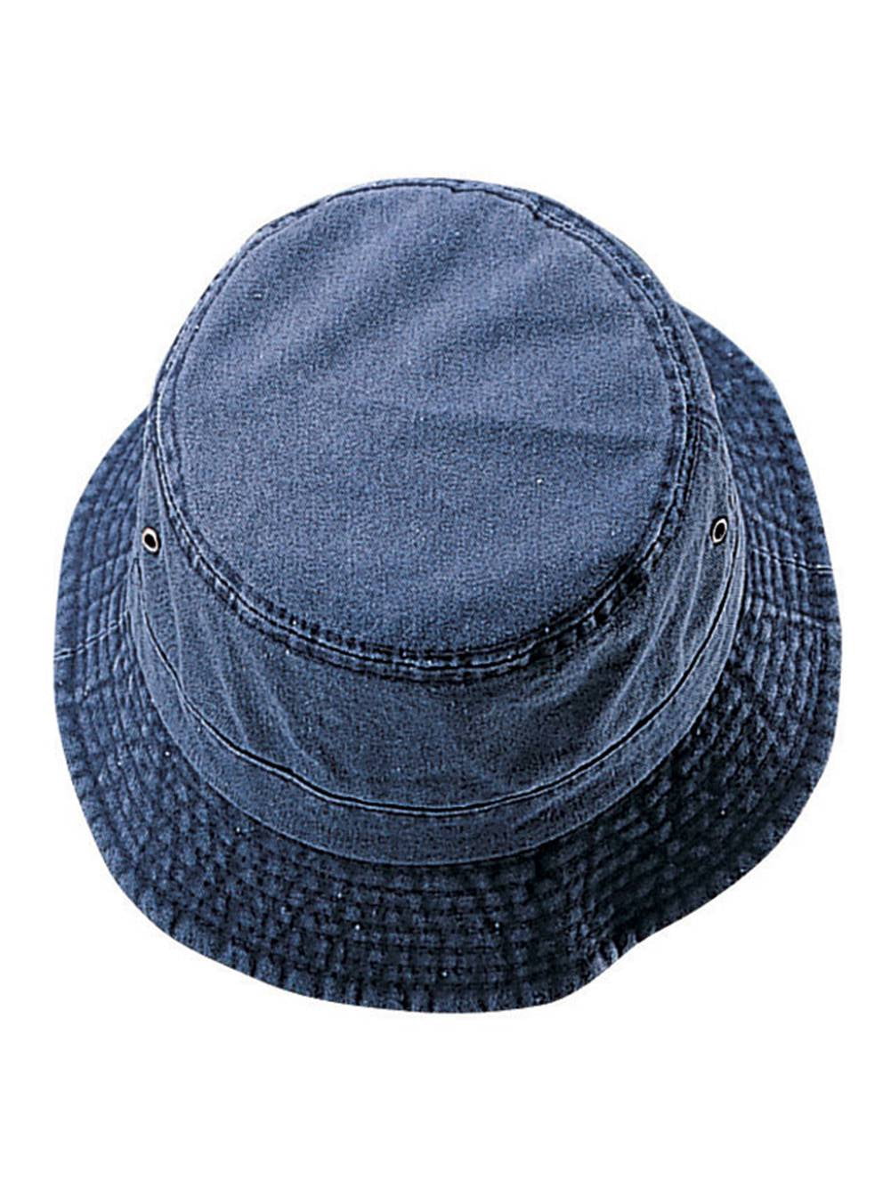 PIGMENT DYED WASHED BUCKET HAT - Navy Medium/Large - Walmart.com