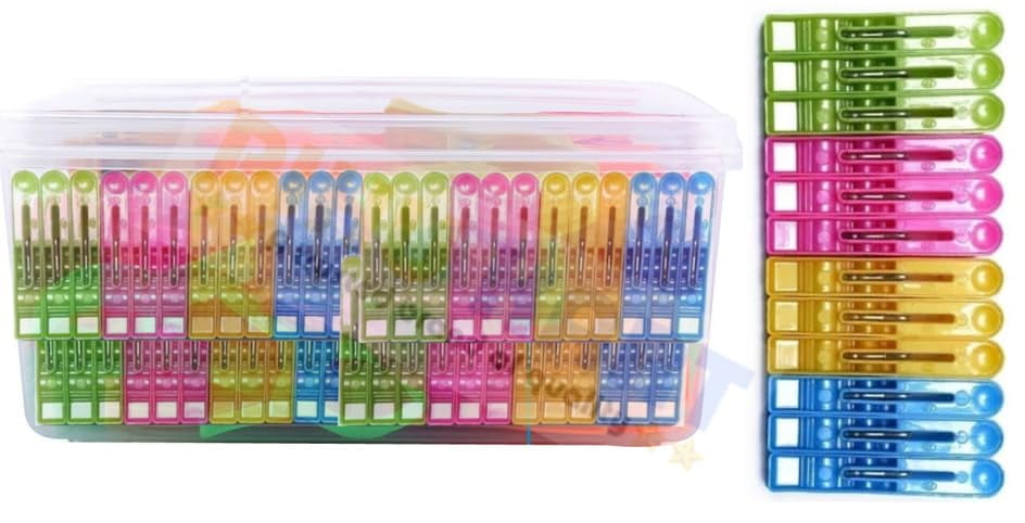 PIHU KART Cloth Clips for Drying Clothes Plastic Cloth Clips for Drying ...