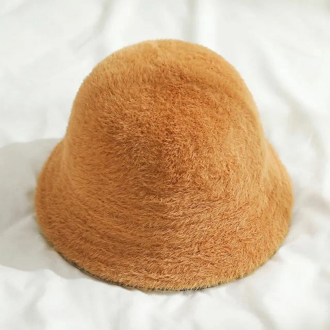 PIKADINGNIS 2022 Fashion New Bucket Hat Fashion Solid Color Winter ...