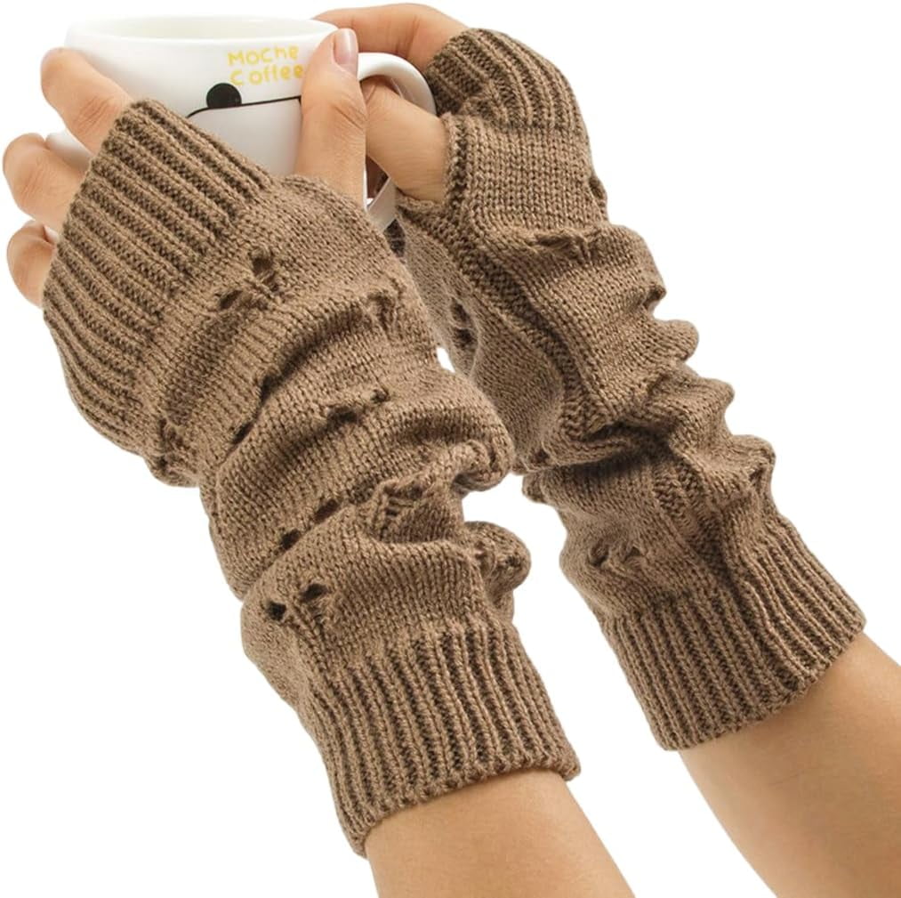 PIKADINGNIS Arm Warmers Fairy Grunge Fingerless Punk Goth Emo Gloves ...