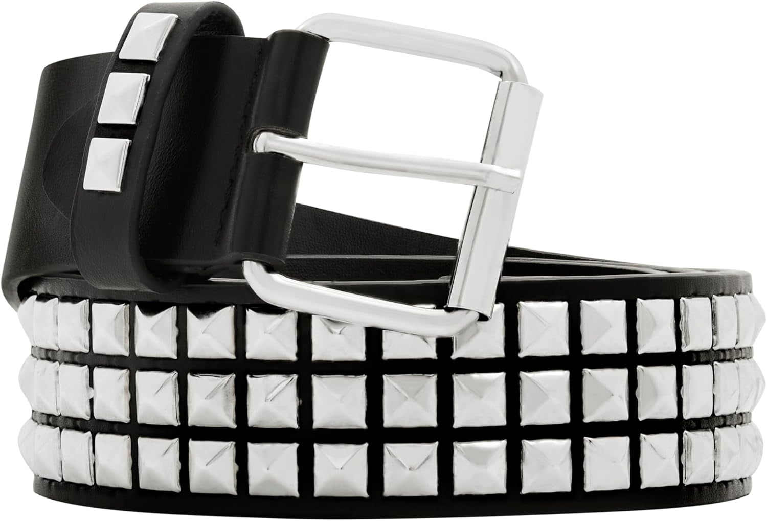 PIKADINGNIS Black PU leather Belt, Punk Belt, Grunge Belt, Gothic Belt ...