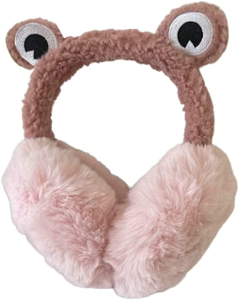 PIKADINGNIS Cute Animal Earmuffs Women Furry Soft Winter Outdoor Ear ...