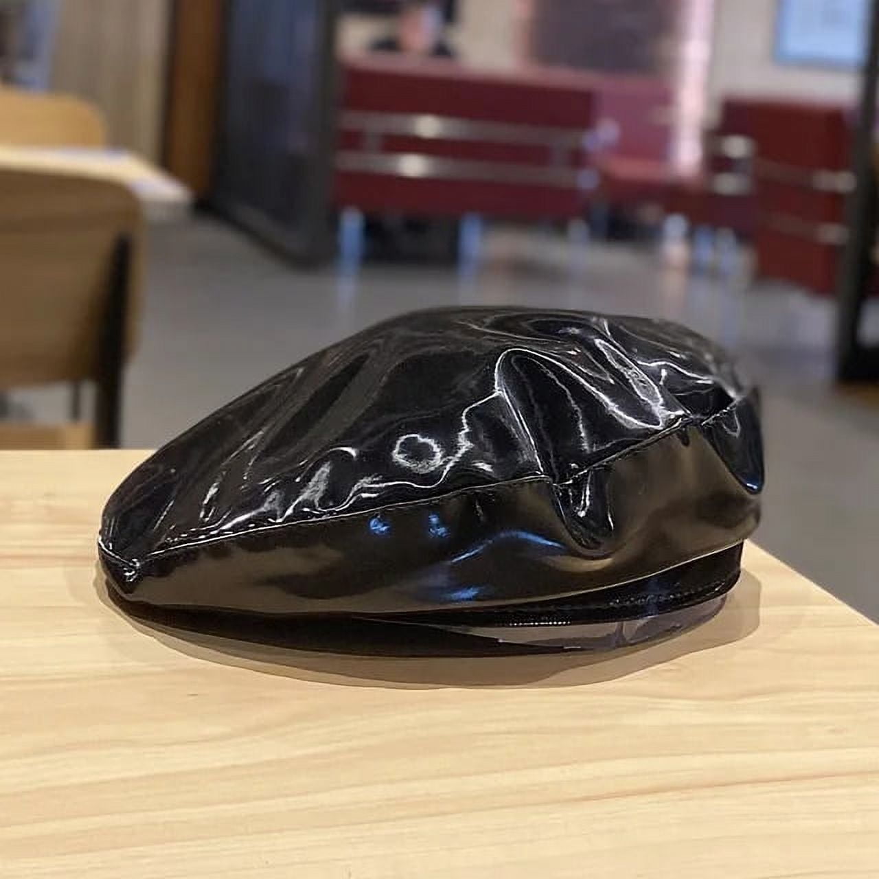 PIKADINGNIS Fashion 2020 Autumn Winter New Women's Hat PU Leather French Artist Beret Cap ...