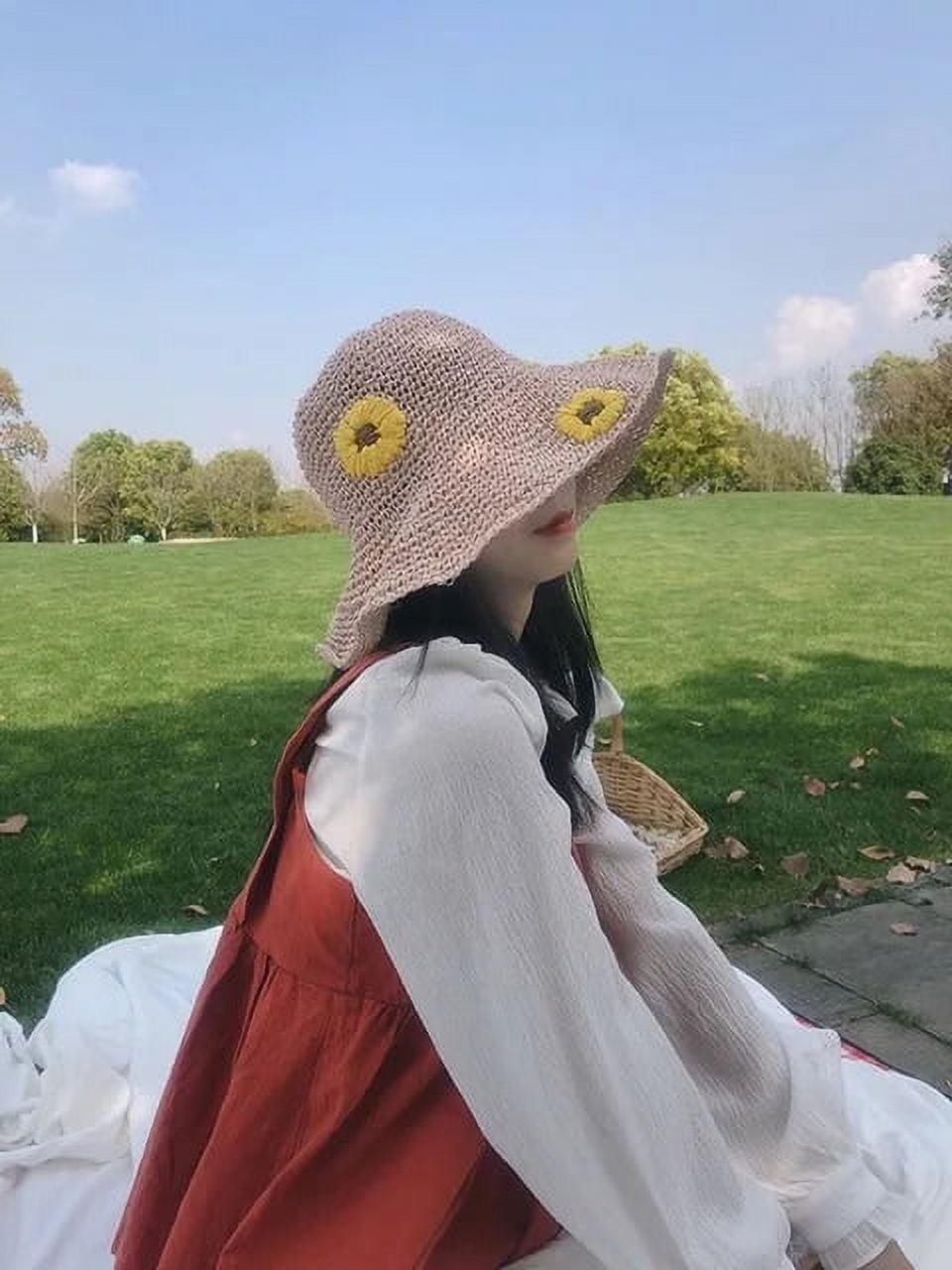 PIKADINGNIS Fashion Summer Spring New Womens Sun Hat Bucket Cap Flat ...