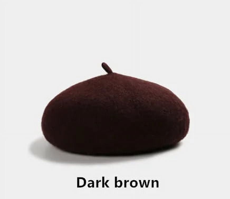 PIKADINGNIS Hot Sell Cheap Fashion New Women Wool Solid Color Beret ...