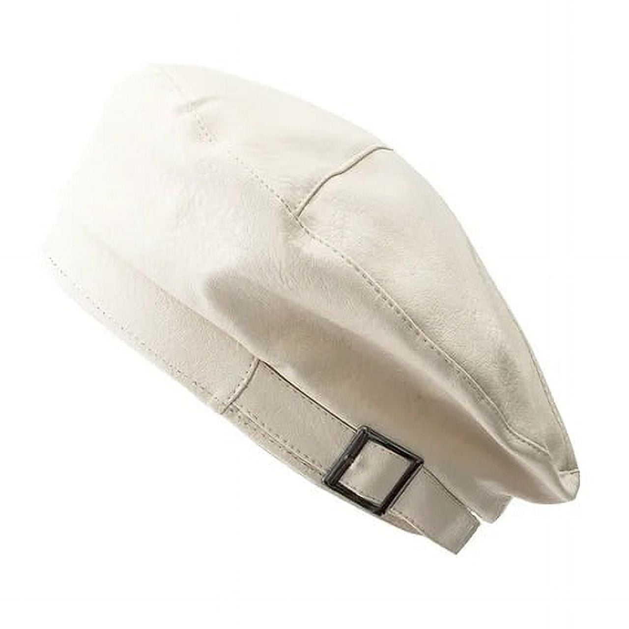 PIKADINGNIS New Beret Cap Fashion Women Casual PU Leather Beret Hat for Women Autumn summer ...