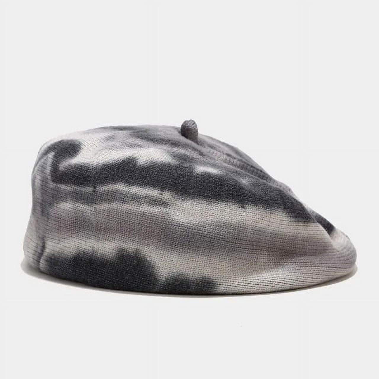 PIKADINGNIS New Core-spun Yarn Autumn Winter Rainbow Color Berets French Artist Beret Women ...