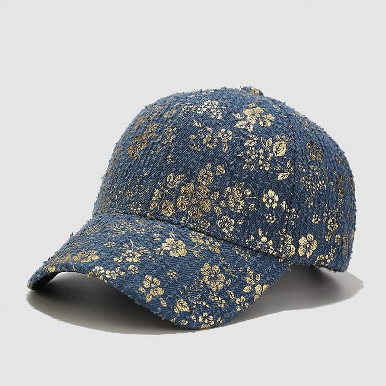 PIKADINGNIS New Golden Flowers Baseball Cap Adjustable Man Women ...
