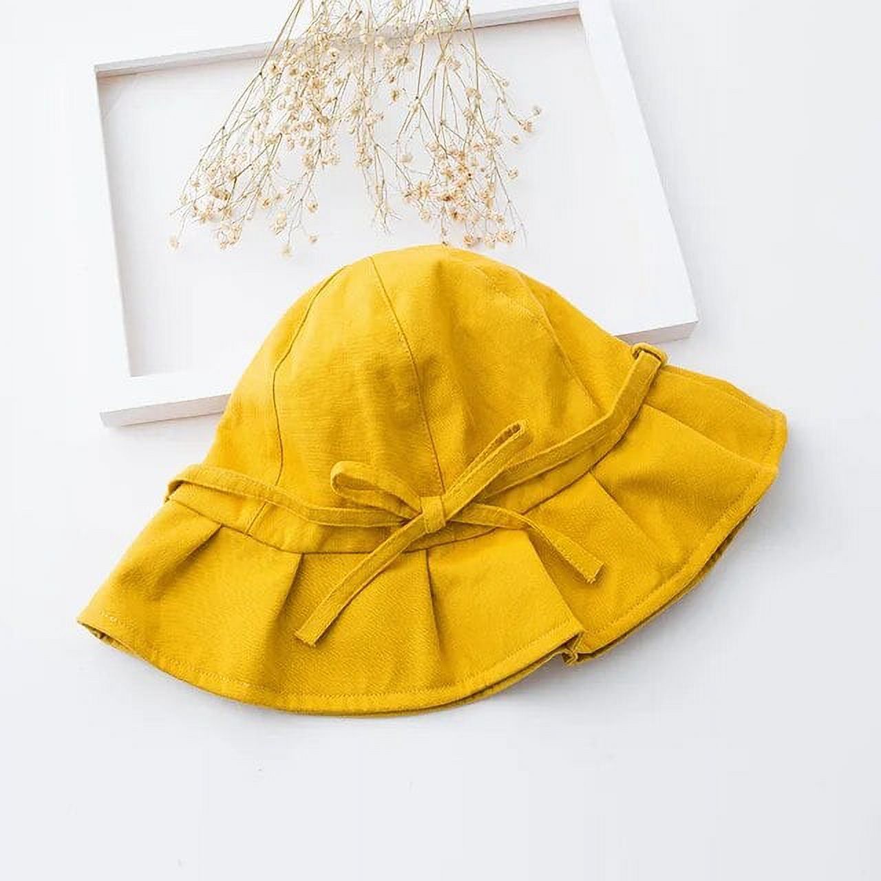 PIKADINGNIS New Ruffles Women Black White Solid Bucket Hat Bob Caps Hip Hop Gorros Women Summer ...