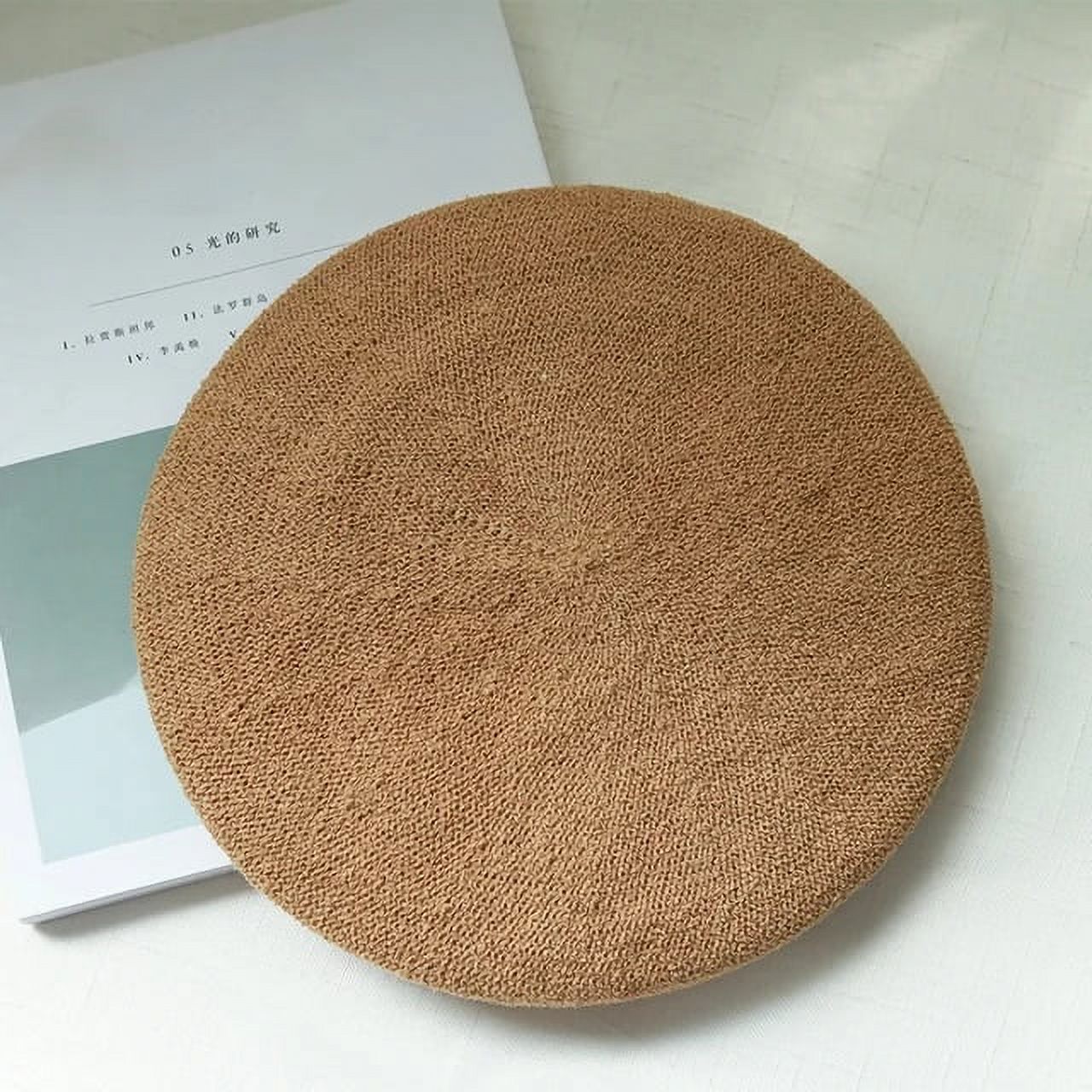 PIKADINGNIS New Simple Solid Color Beret French Artist Warm Autumn Winter Beanie Hat Retro ...