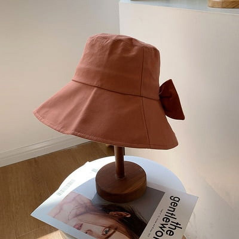 PIKADINGNIS New Summer Autumn Bowknot Foldable Panama Bucket Hat Women ...