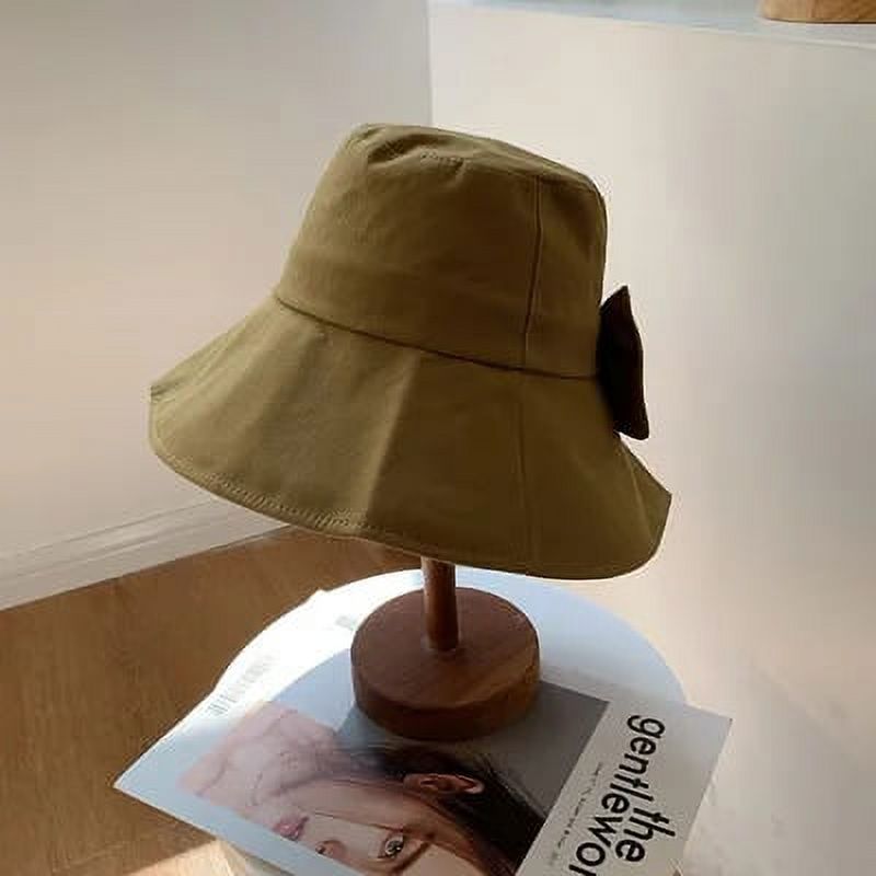 PIKADINGNIS New Summer Autumn Bowknot Foldable Panama Bucket Hat Women ...