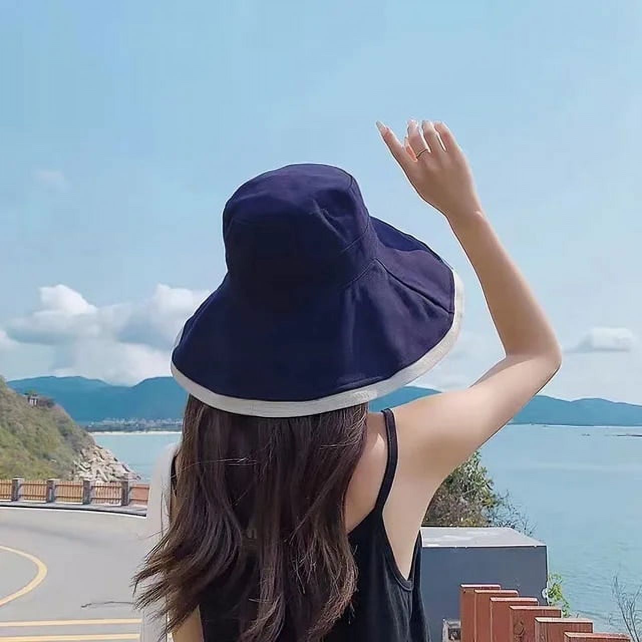 PIKADINGNIS Solid Bucket Hat Two Side Wear Unisex Bob Caps Hip Hop Gorros Women Summer Panama ...