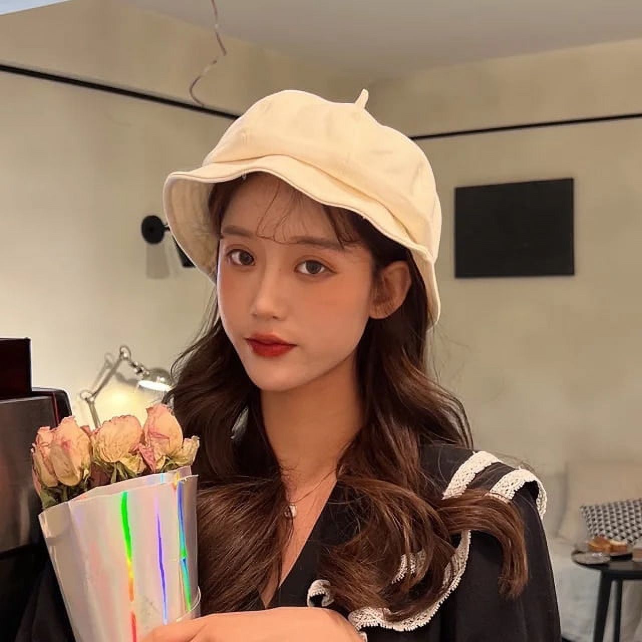 PIKADINGNIS Spring Bucket Hat New Cloud Fisherman Cap Dome Literature ...