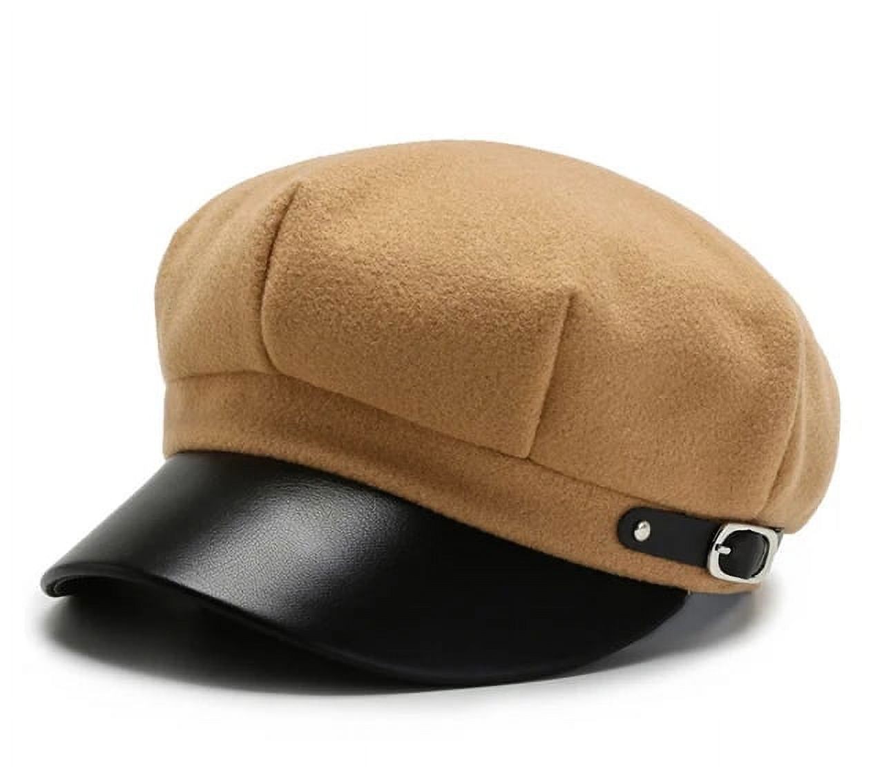 PIKADINGNIS Sun Casual Military Caps Woman Woollen Cloth Beret Flat ...