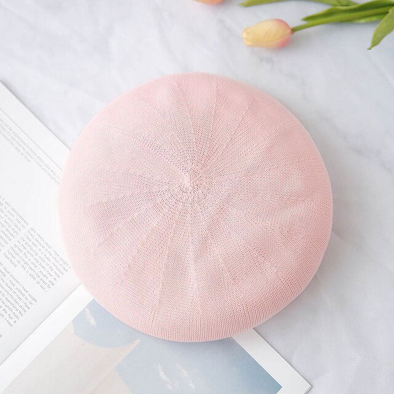 PIKADINGNIS Topi Baret Musim Gugur Wanita Baret Felt Gaya Inggris Mode ...