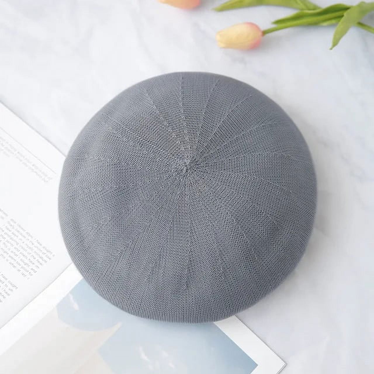 PIKADINGNIS Topi Baret Musim Gugur Wanita Baret Felt Gaya Inggris Mode ...