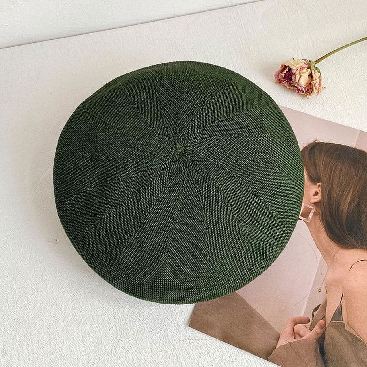 PIKADINGNIS Topi Baret Musim Gugur Wanita Baret Felt Gaya Inggris Mode ...