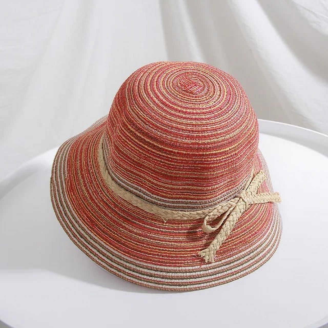 PIKADINGNIS Topi Ember Musim Panas Baru Topi Matahari Panama Wanita ...