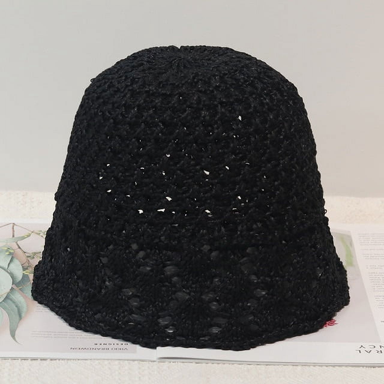 PIKADINGNIS Topi Musim Panas Berongga Sejuk untuk Wanita Topi Terkulai ...
