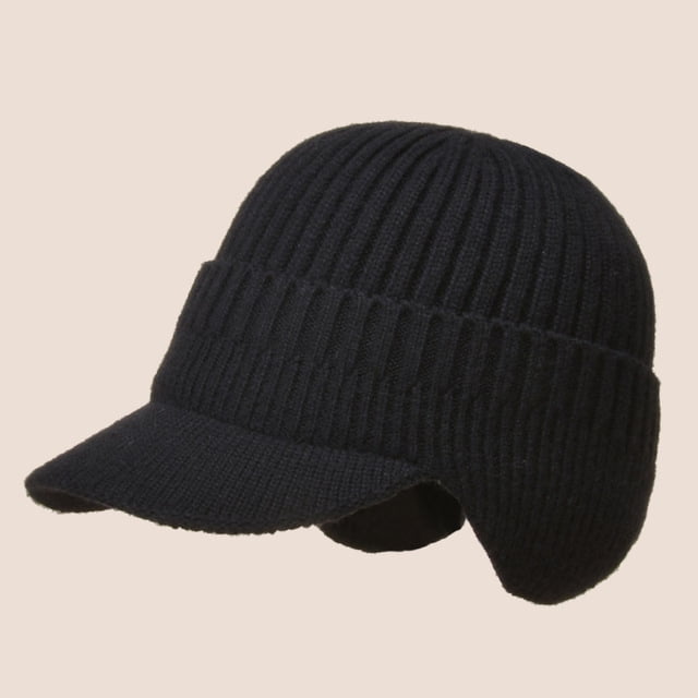 PIKADINGNIS Topi Rajutan Musim Dingin Pria Ukuran Besar Topi Hangat ...