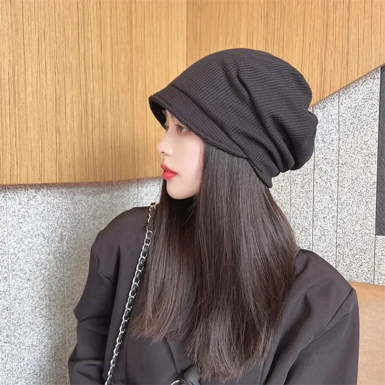 PIKADINGNIS Topi Rajutan Musim Dingin Wanita Topi Peaked Hangat ...