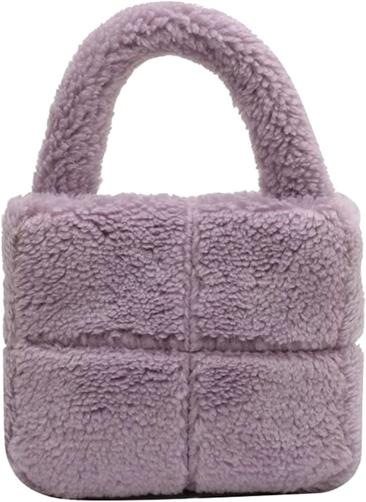 PIKADINGNIS Tote Bag Mini Women Cute Lamb Plush Handbag Casual Stylish ...