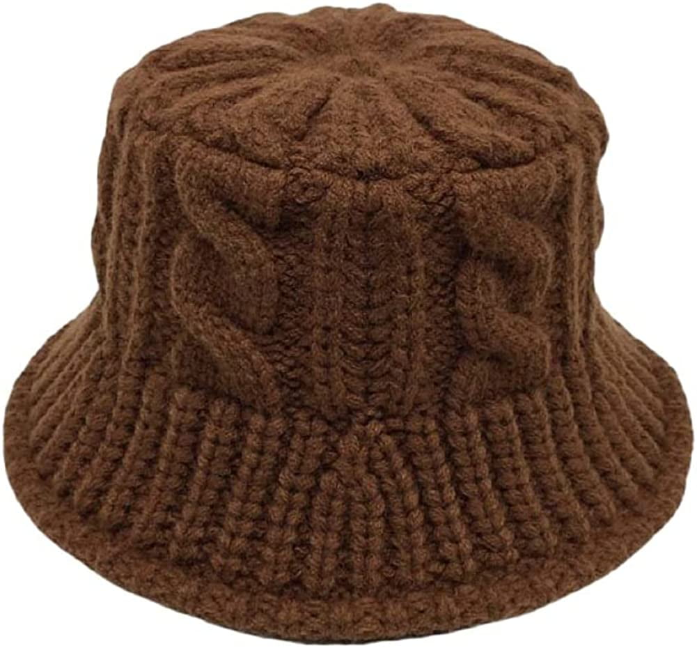 PIKADINGNIS Women Knit Bucket Hat Trendy Fluffy Winter Cozy Fuzzy Girls ...