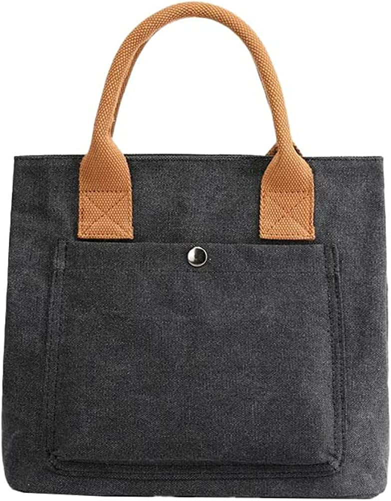 PIKADINGNIS Women Large Handbag Retro Canvas Student Tote Bag Fashion ...