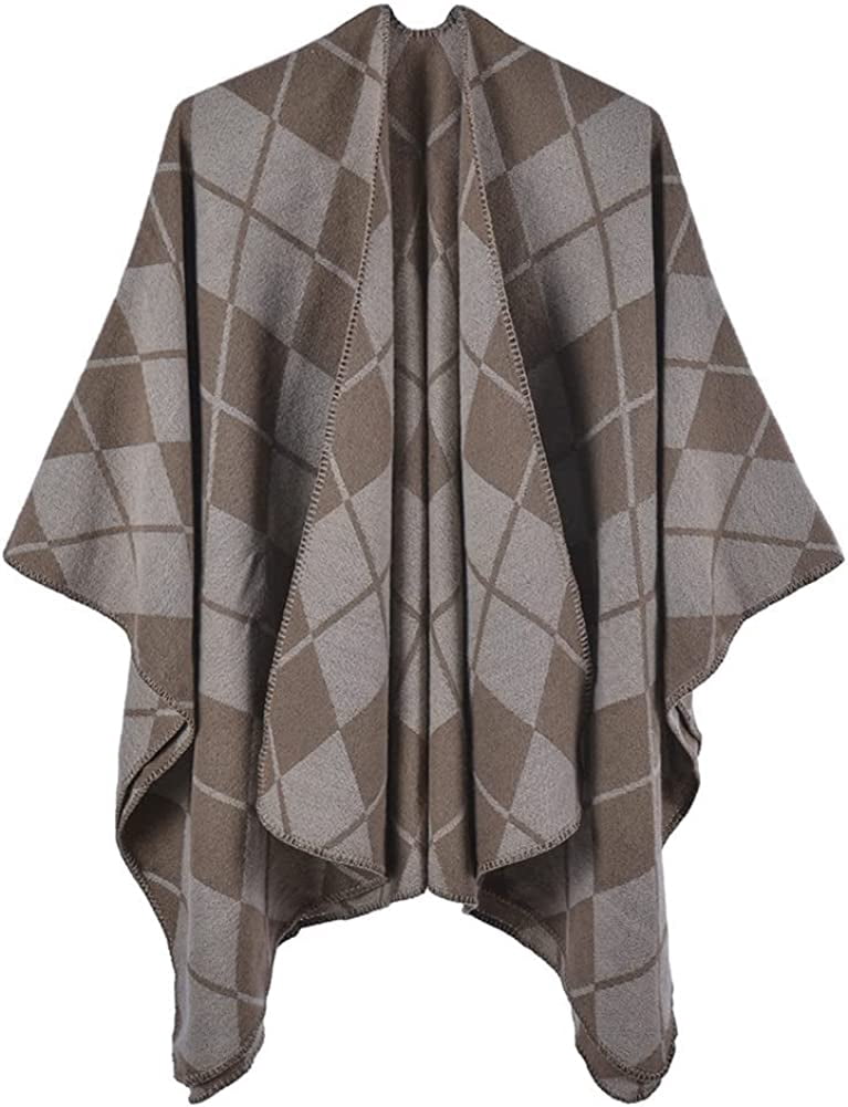 PIKADINGNIS Women Shawl Wraps Office Beach Poncho Opean Front Sweaters ...