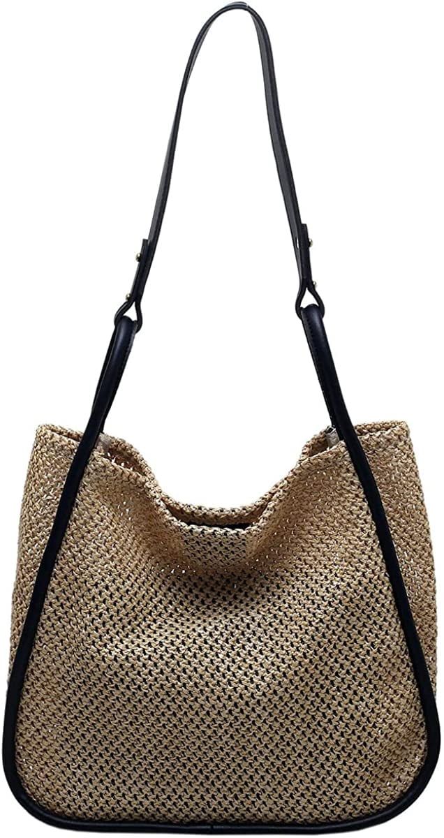 PIKADINGNIS Women Straw Bags Summer Rattan Hand-Woven Beach Large Tote ...