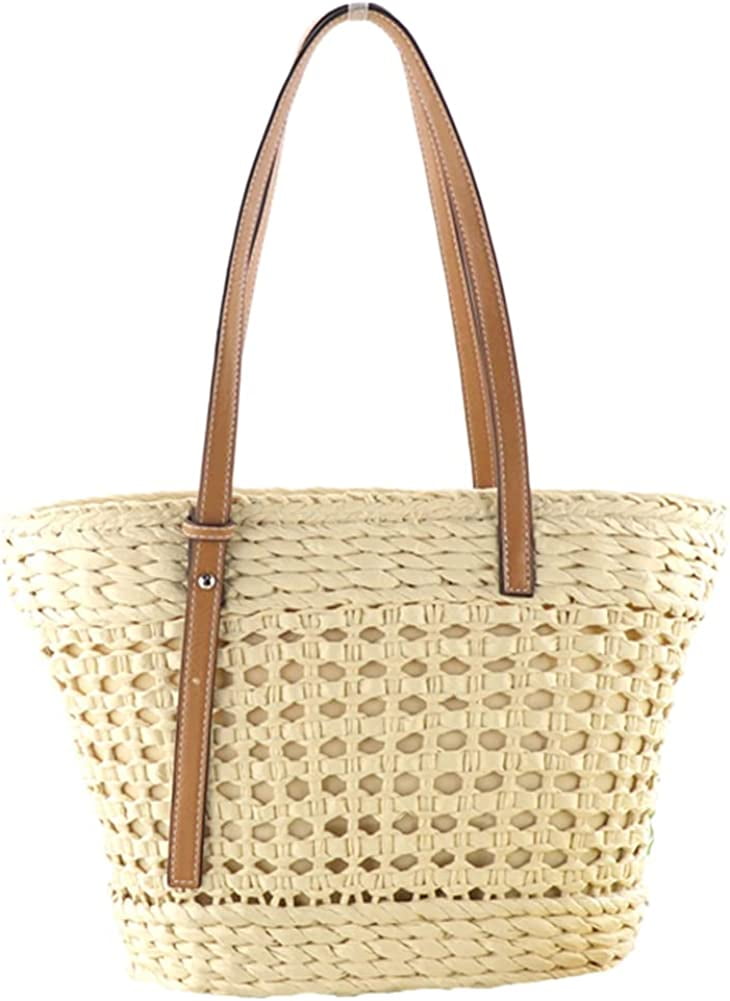 PIKADINGNIS Women Summer Beach Tote Bags Large Straw Bag Handwoven ...