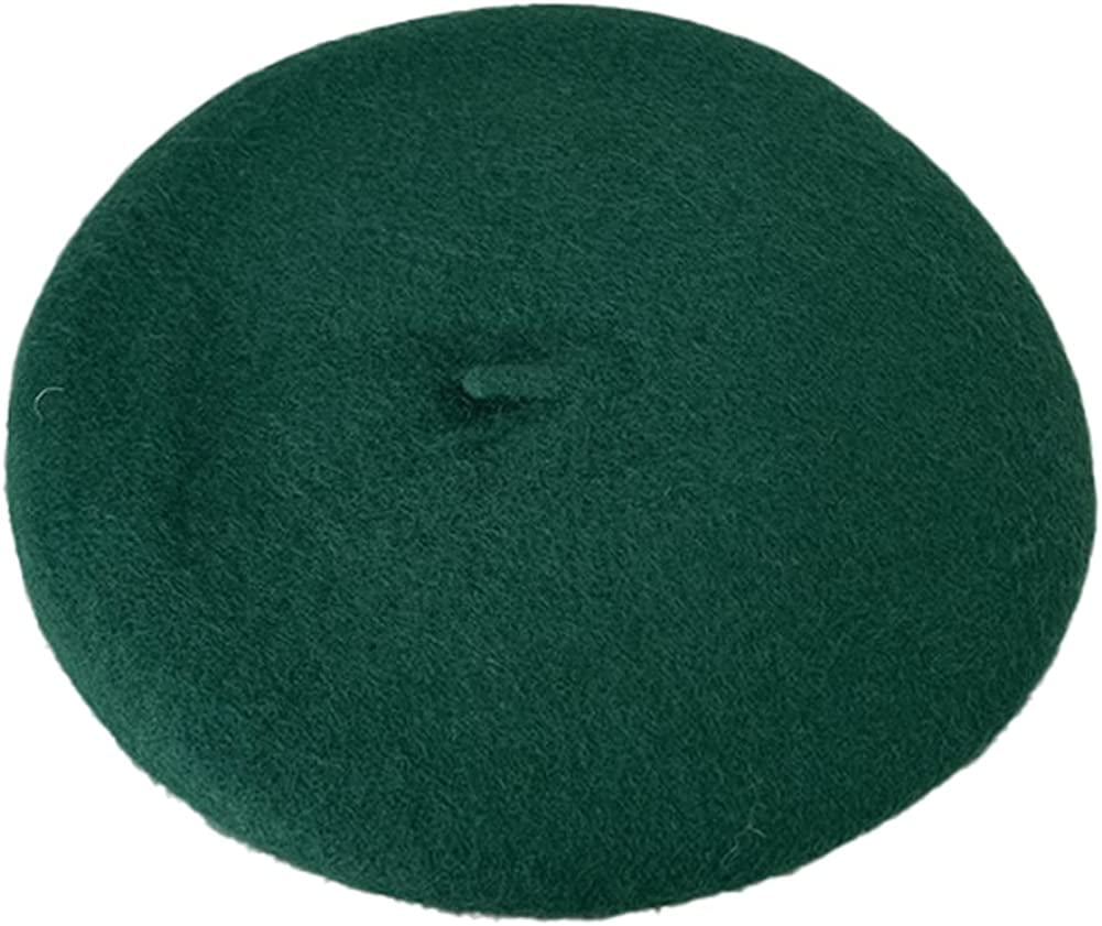 PIKADINGNIS Women Wool Beret Hat French Style Winter Casual Warm Cap Girls Ladies Artist Painter ...