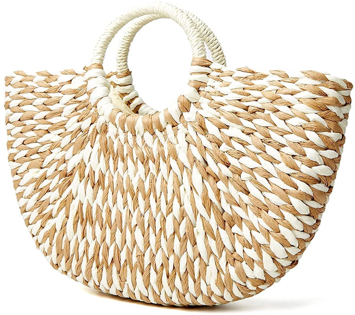 PIKADINGNIS Womens Large Straw Beach Tote Bag Hobo Summer Handwoven ...