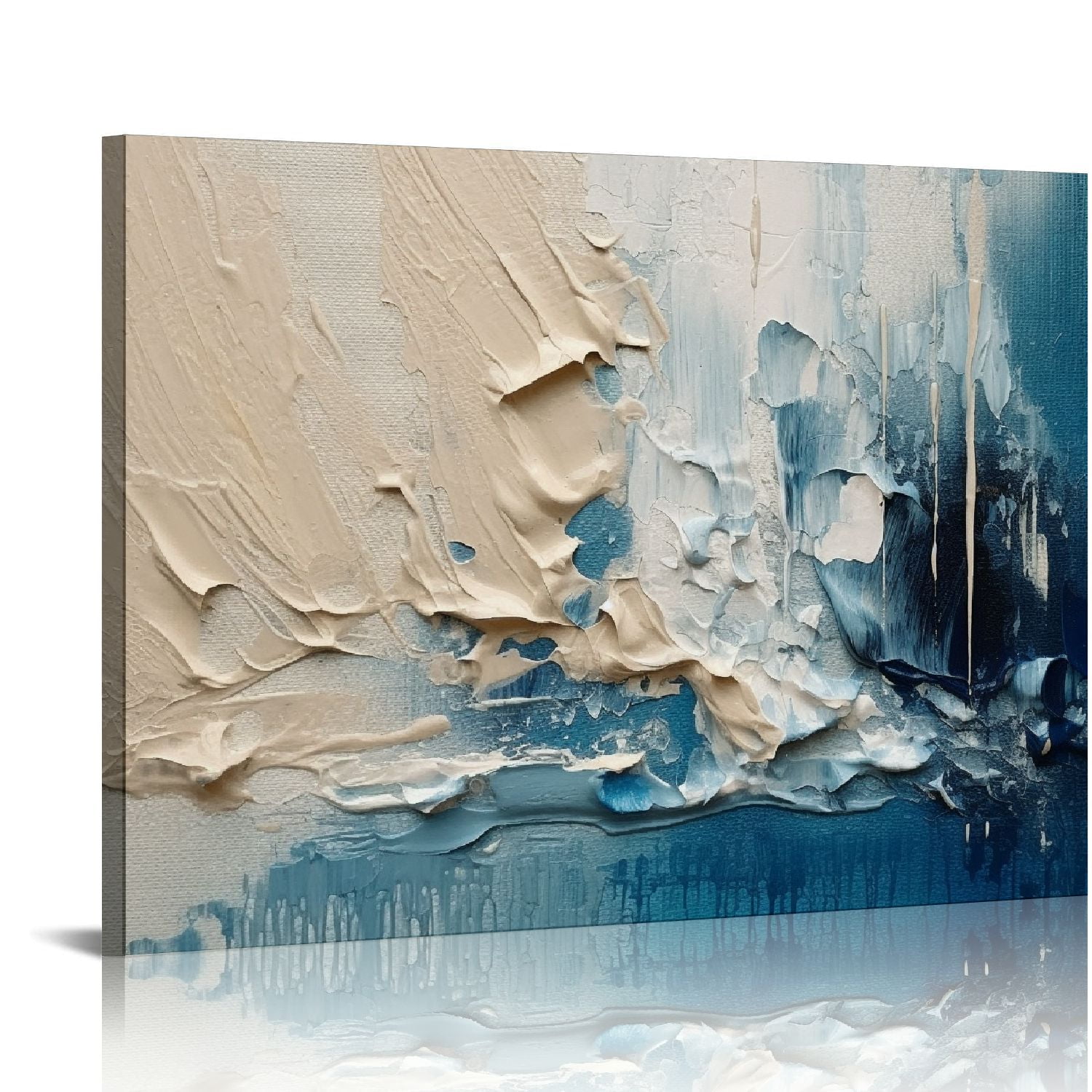 PIKWEEK Art Prints, Enchanting Illusions, Blue Illusion Canvas Wall Art ...