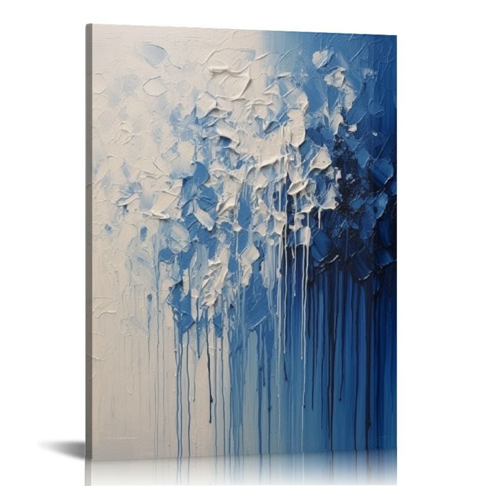 PIKWEEK Art Prints, Enchanting Illusions, Blue Illusion Canvas Wall Art ...