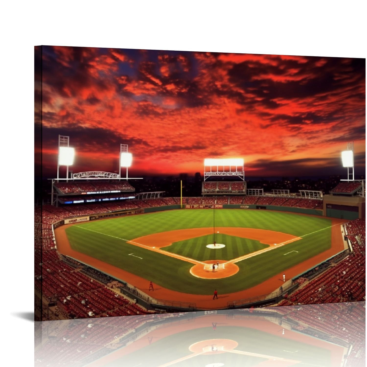 PIKWEEK Beautiful ,Great American Ballpark Aesthetic Poster Canvas Wall ...